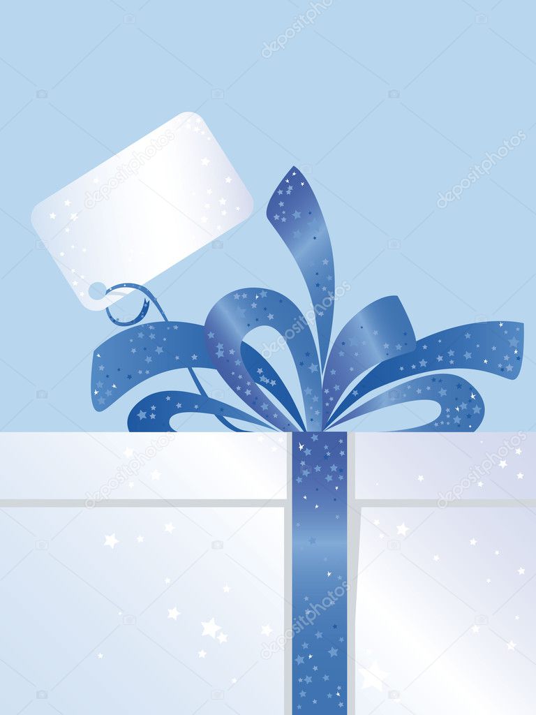 Blue gift Stock Vector Image by ©Gorelova #1312803