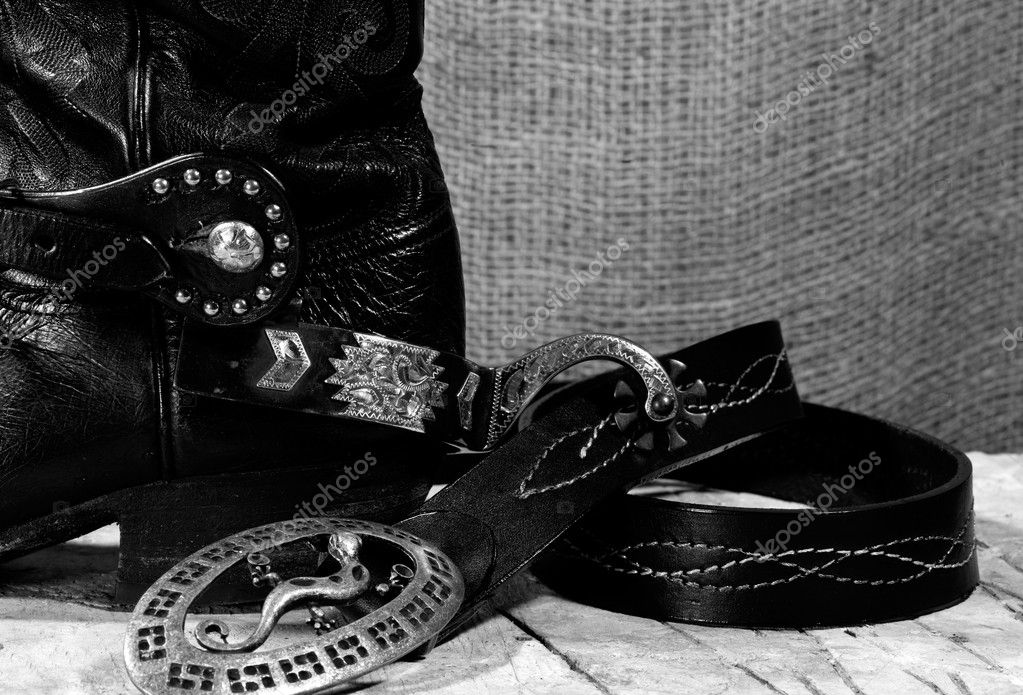 Western cowboy still life on the desk — Stock Photo © tolokonov #1809250