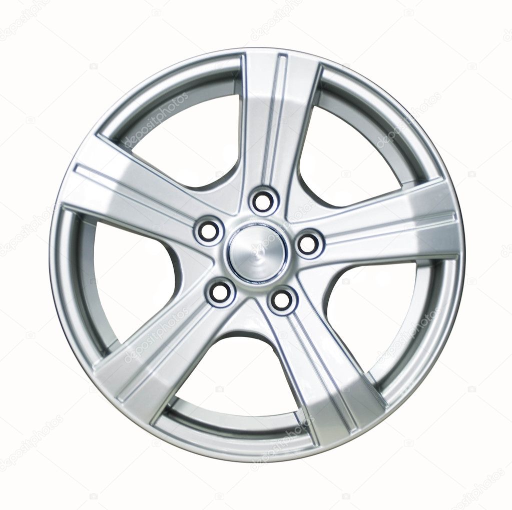 Car Wheel Isolated White Background — Stock Photo © ministr #1006070