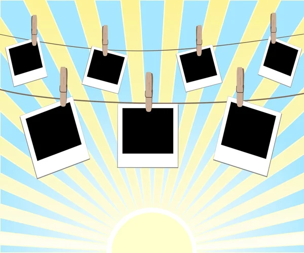 Hanging photo frames Vector Art Stock Images | Depositphotos