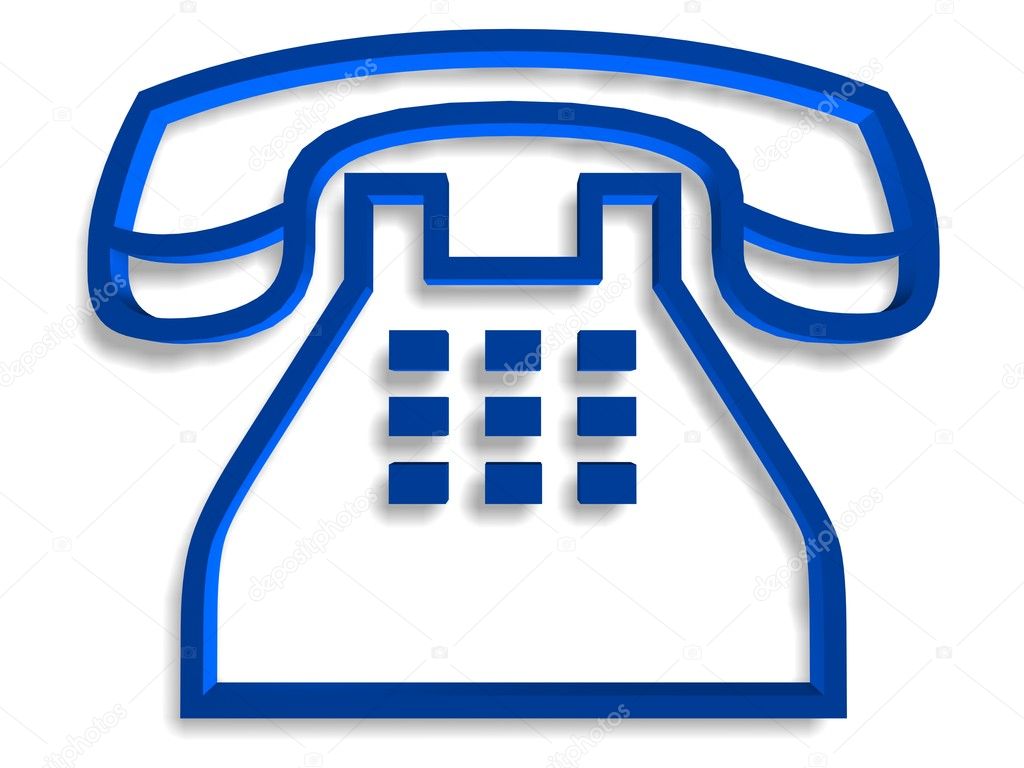 Telephone symbol — Stock Photo © bond80 #1022803