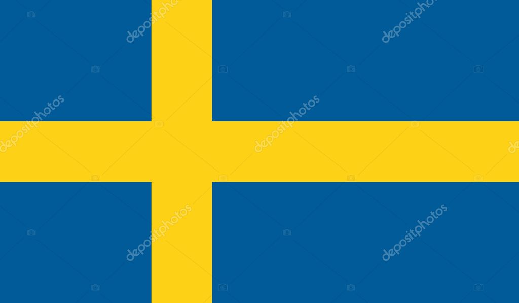 Suecia bandera Vector de stock #1378190 de ©megastocker