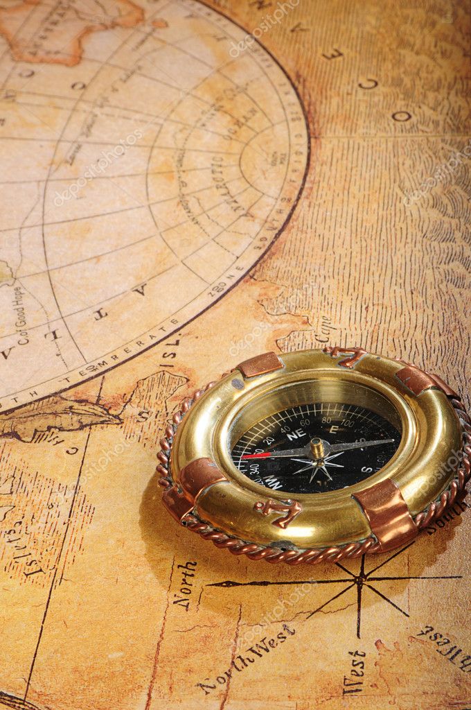 Old-fashioned compass on a background — Stock Photo © dyoma2 #1018389