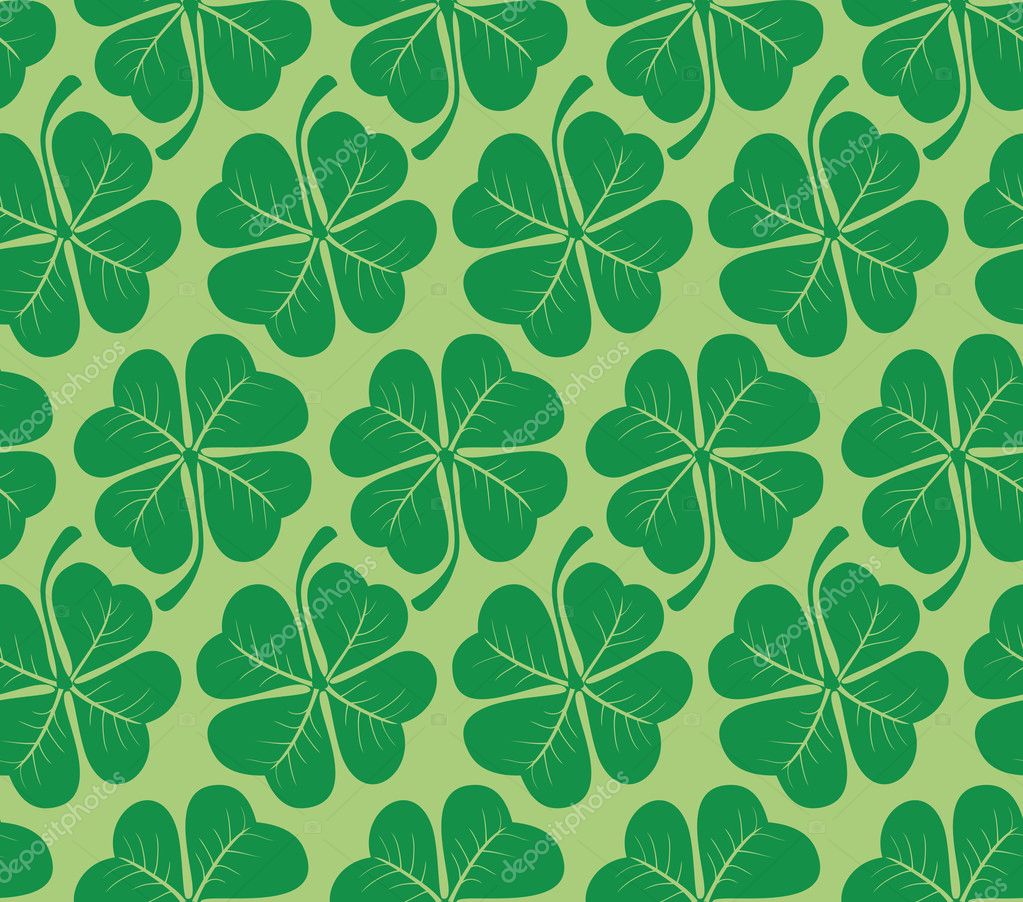 Seamless clover pattern — Stock Vector © arthey #2193293