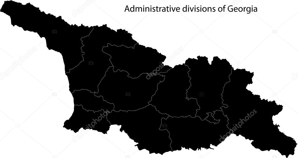 格鲁吉亚地图 — 图库矢量图像© Volina #1145008