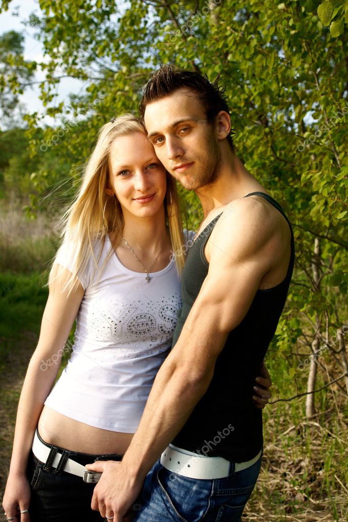 Attractive couple portraits — Stock Photo © fotovincek #1272902