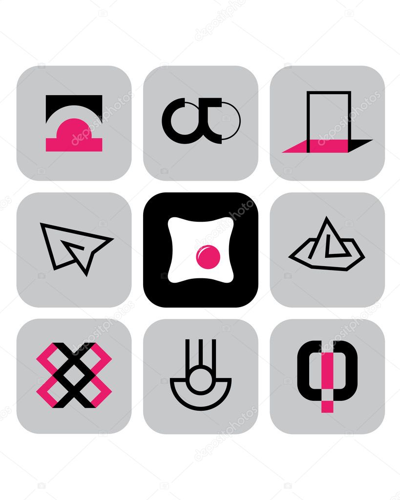 Vector symbols 4 Stock Vector Image by ©DNKSTUDIO #1165787