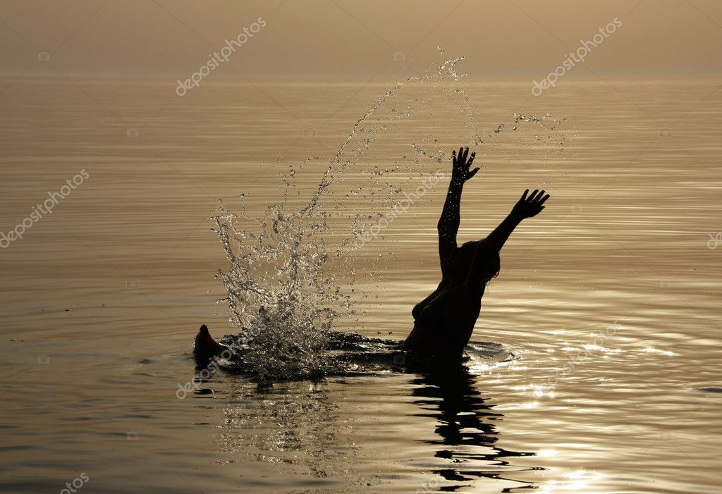 Girl and dripped Stock Photo by ©Natvishenka 1060709