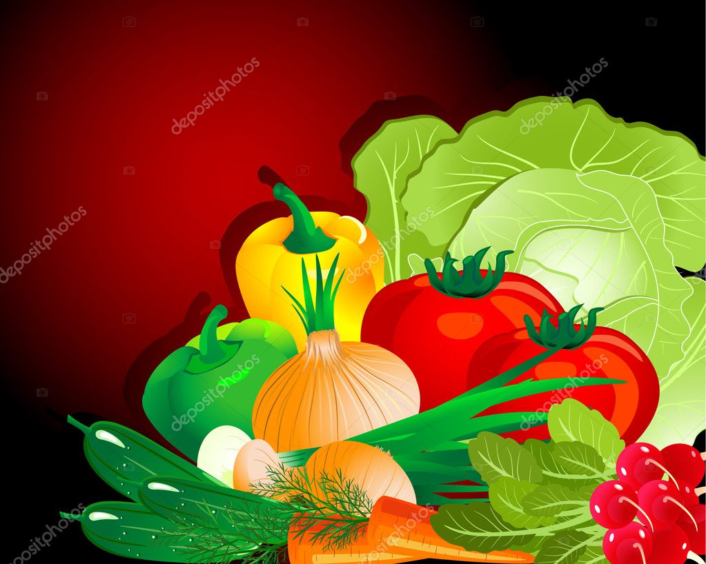 Vegetable set Stock Vector Image by ©Oksana #2320187
