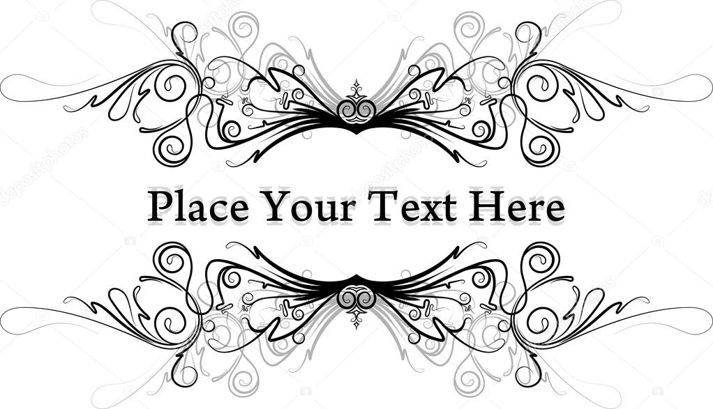 Elegant text frame. Stock Vector Image by ©antonshpak #1073818