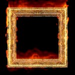 Red fire frame Stock Photo by ©vkraskouski 1655187