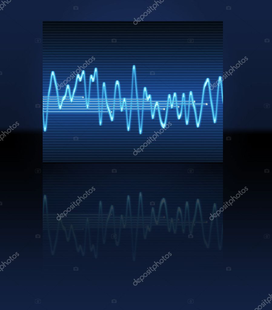 Electronic sine sound wave — Stock Photo © clearviewstock #1911511