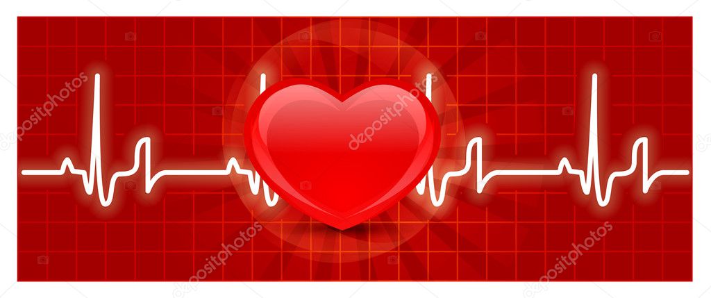 Heart cardiogram Stock Vector Image by ©mpavlov #1252596