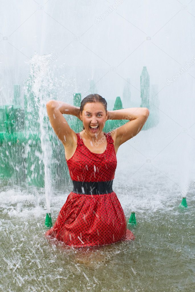 Girl in wet clothes ⬇ Stock Photo, Image by © vikiri #2006336