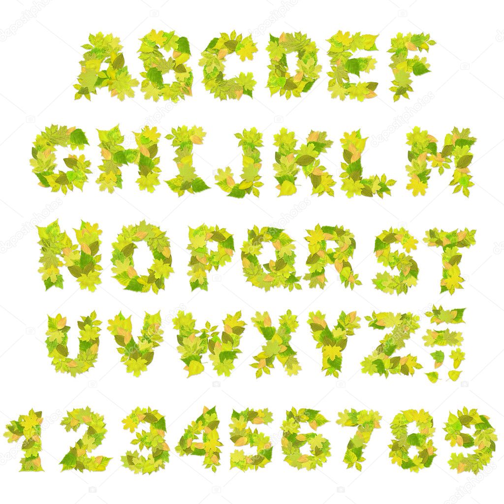 Green alphabet Stock Illustration by ©frenta #2492042