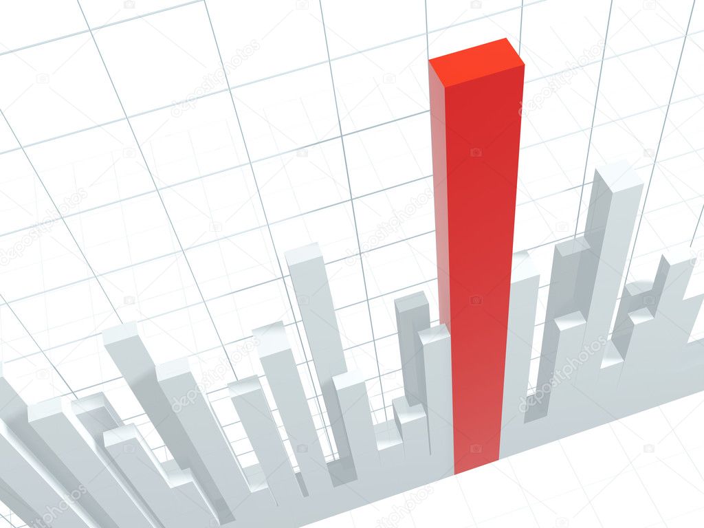 3d diagram, showing positive results Stock Photo by ©frenta 2561102