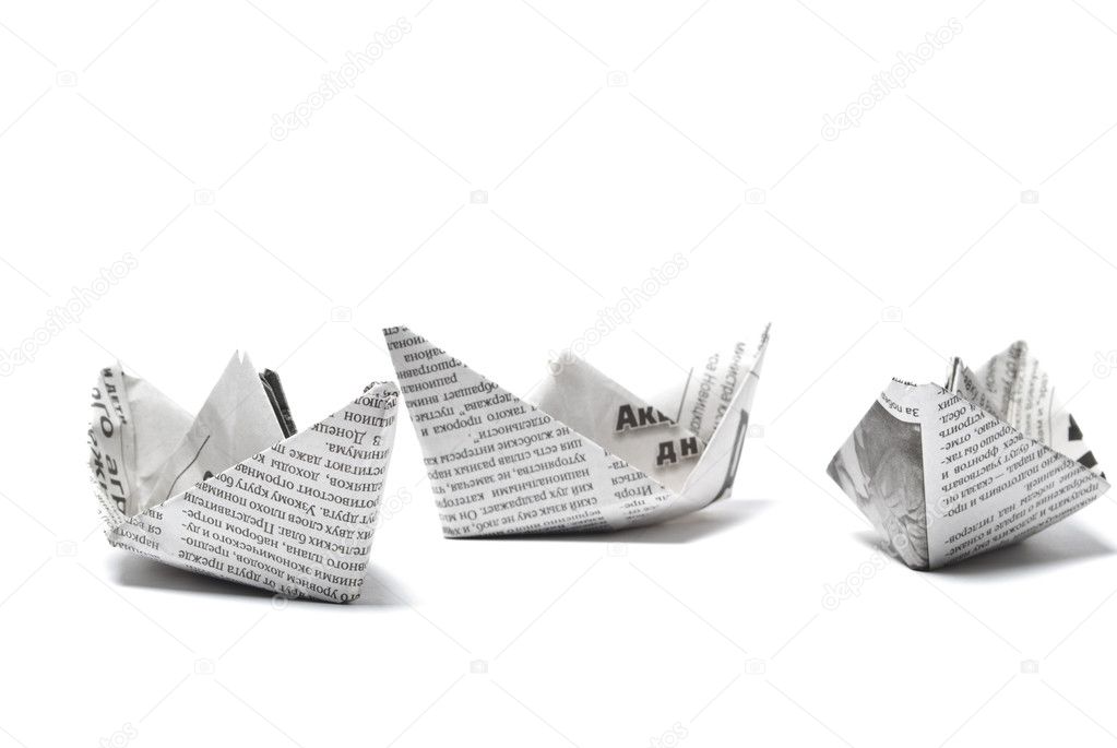 Paper boat Stock Photo by ©Djemphoto 1139308