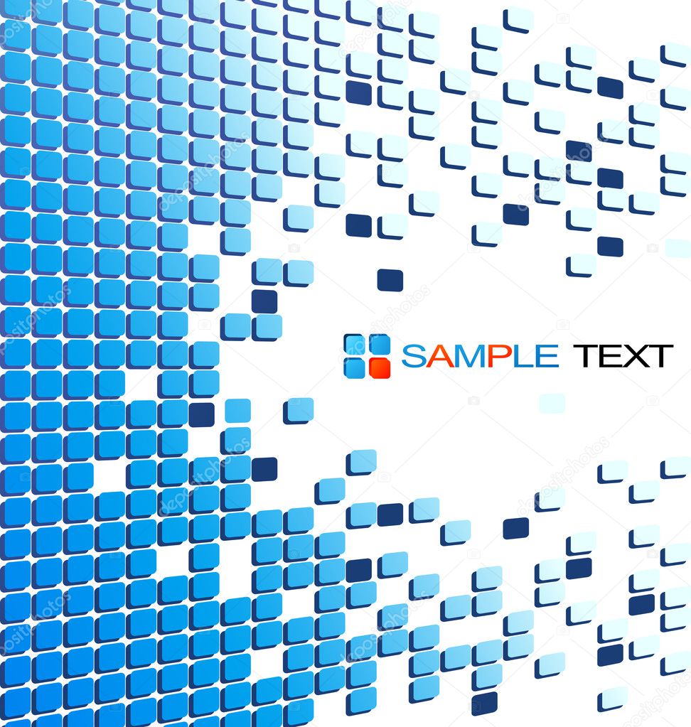 Blue technology abstract background Stock Vector by ©-strizh- 1091452