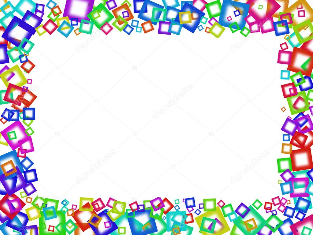 Marco blanco con color geométrico f — Foto de stock © karelind #1100319