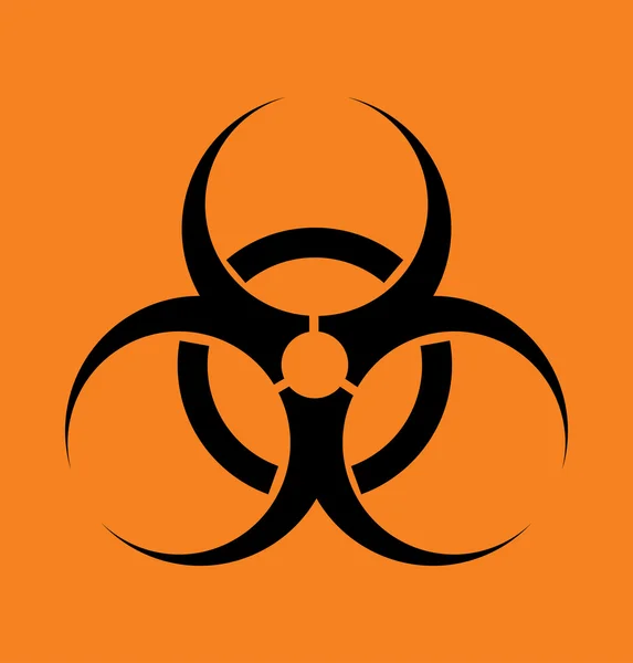 Vector sign biohazard on an orange backg — Stock Vector © Ice-Storm ...