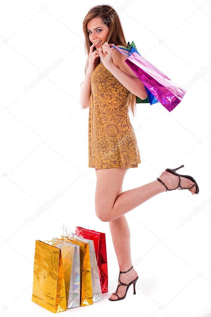 Young shopaholic women Stock Photo by ©get4net 1244014