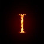 Fire alphabet letter I Stock Photo by ©cookelma 33713825