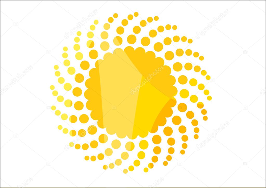 Orange sun swirl Stock Vector by ©phyZick 1114569