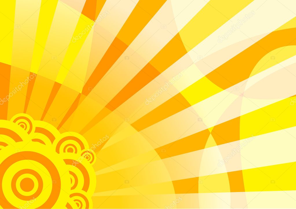 Orange solar summer banner Stock Vector Image by ©phyZick #1137728