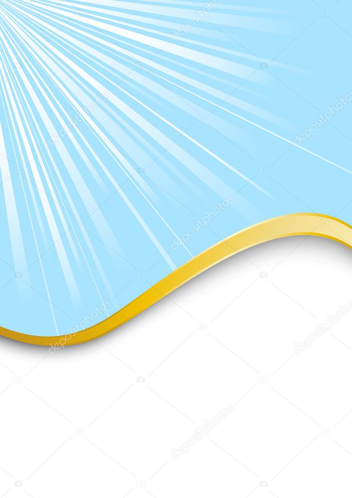 Ray background with golden wave border Stock Vector Image by ©phyZick ...