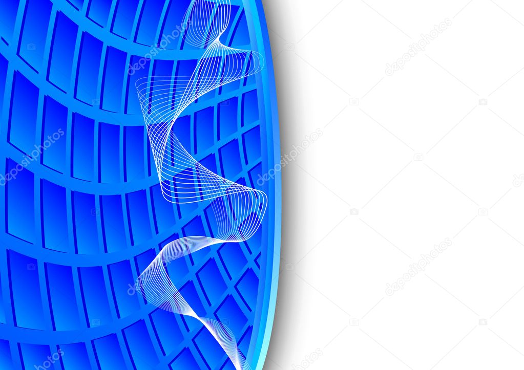 Blue high-tech background Stock Vector by ©phyZick 1584130