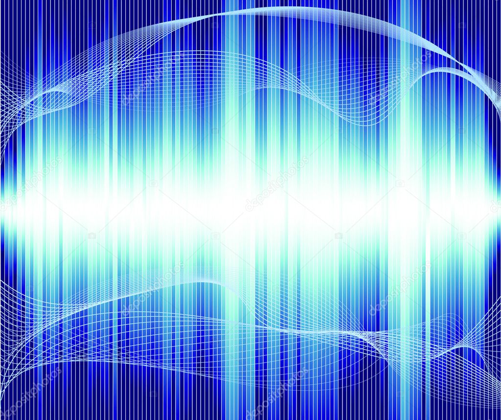 Blue ray clean background — Stock Vector © phyZick #1990891