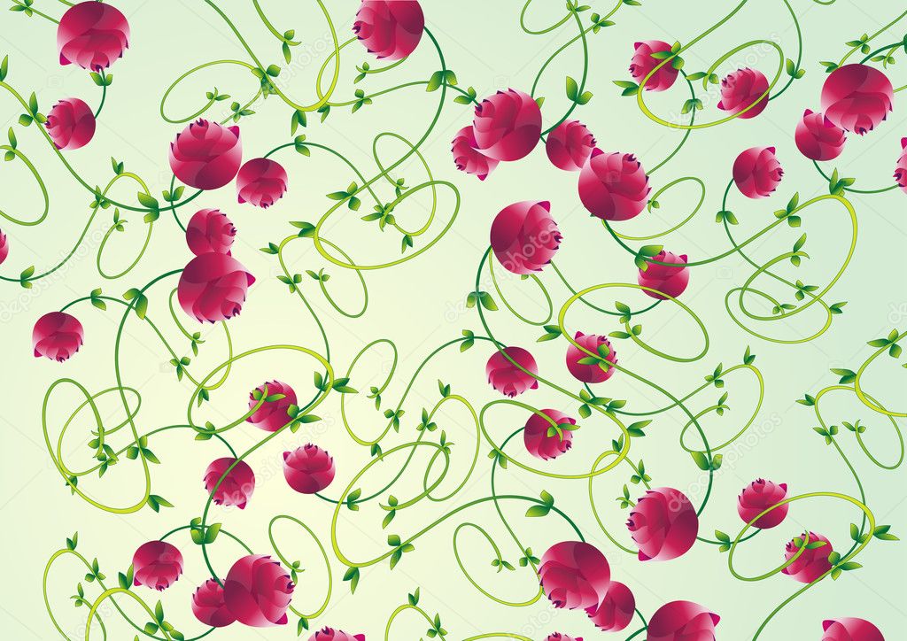 Rose floral pattern Stock Photo by ©trilingstudio 1106031