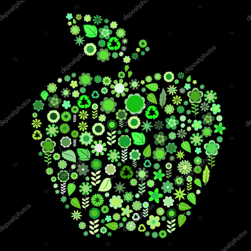 Apple shape Stock Photo by ©trilingstudio 1120630