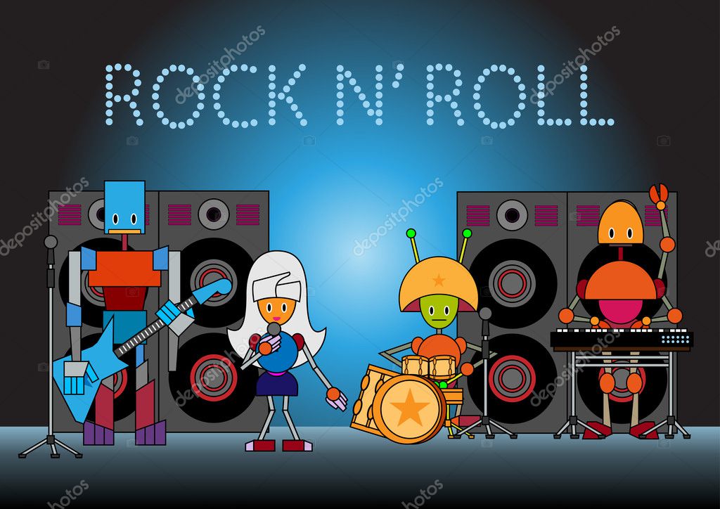 Robots band Stock Photo by ©trilingstudio 1163201