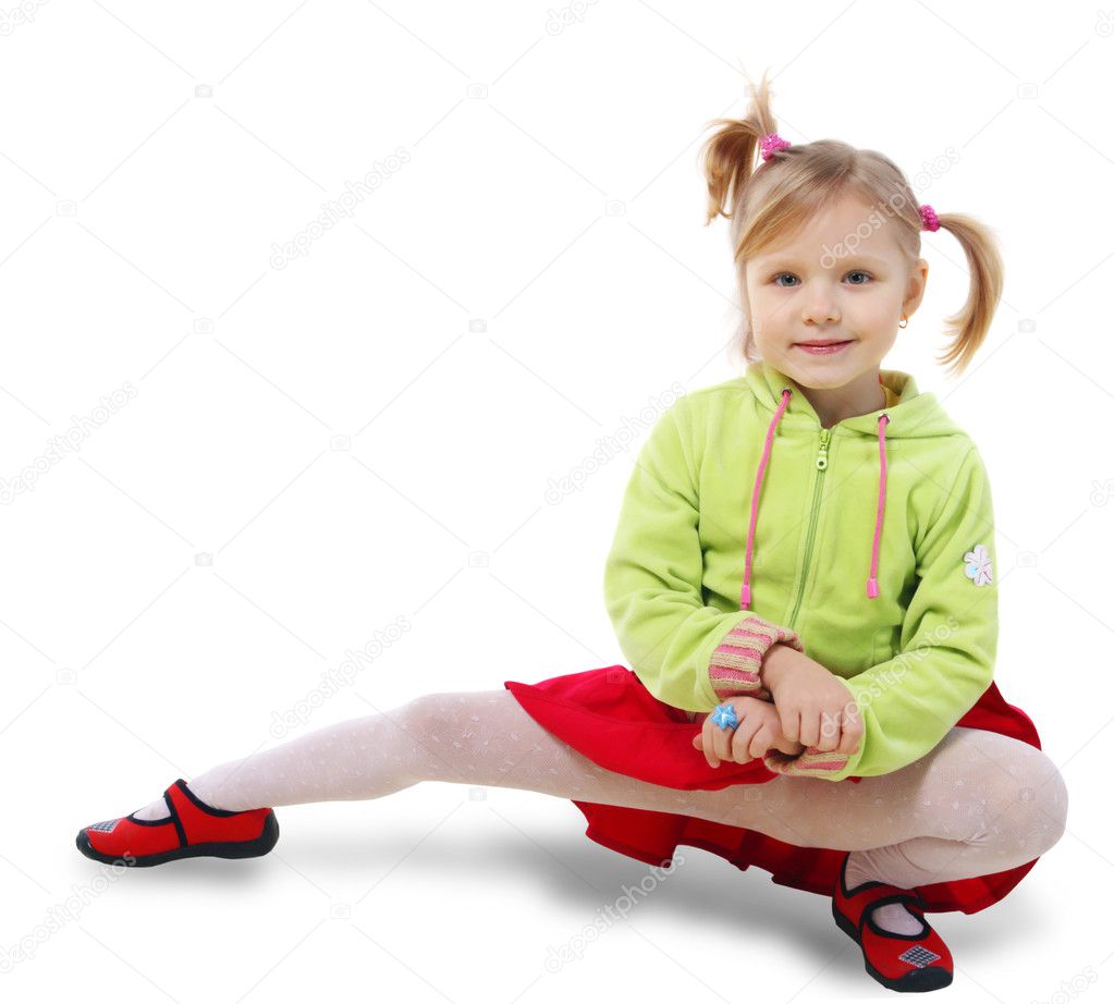 Little girl do the splits — Stock Photo © Aptyp_koK #1099944