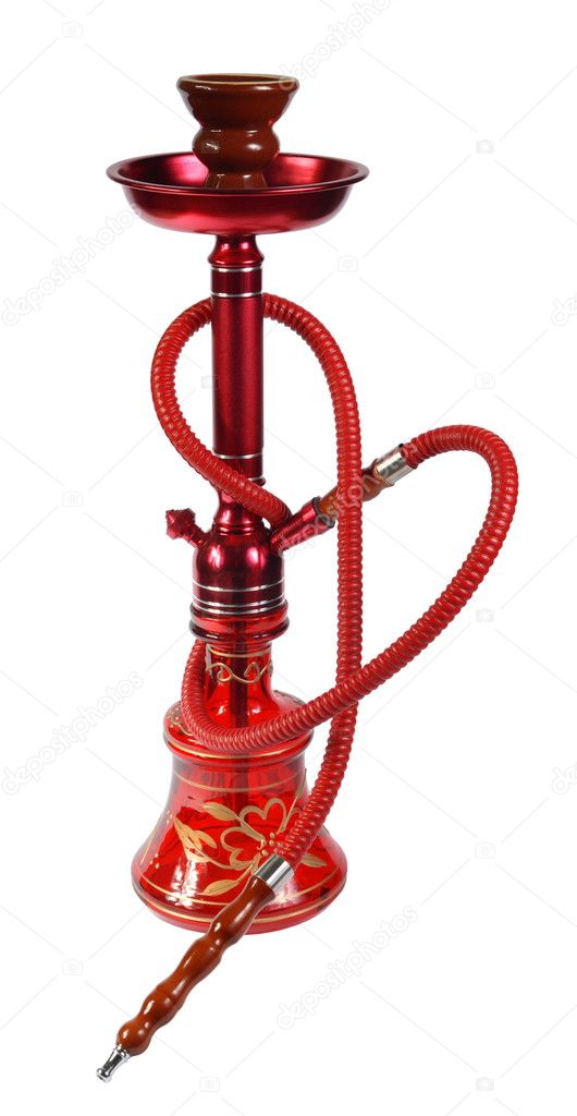 Red Hookah. (isolated) Stock Photo by ©Aptyp_koK 1490709