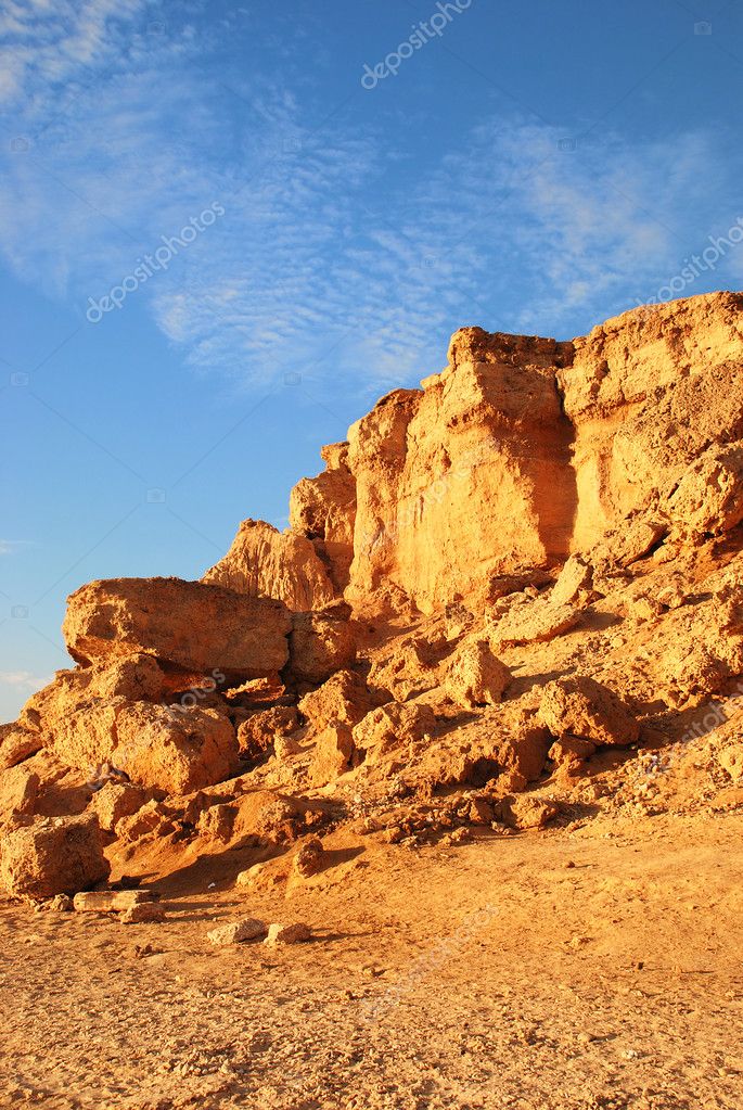African landscape rock formations in a s — Stock Photo © jordano #1102892