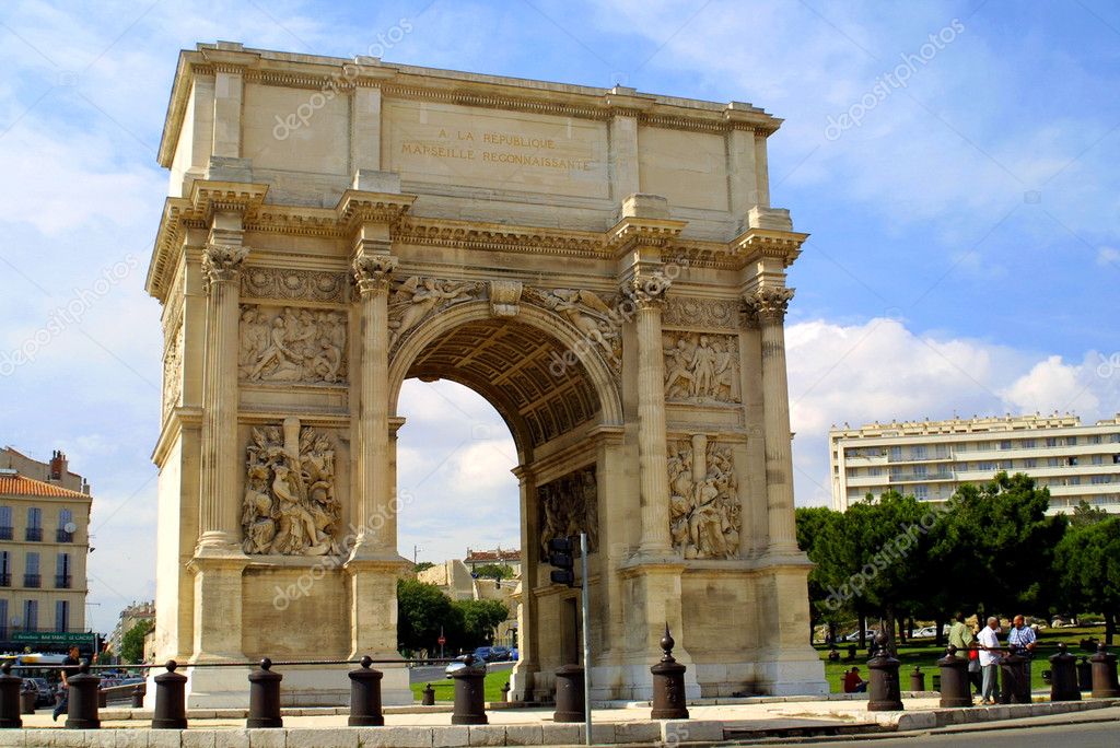 Triumphal Arch in Marseille — Stock Photo © katatonia82 #1126905 Triumphal Arch in Marseille — Stock Photo © katatonia82 #1126905