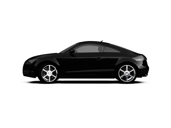 Isolated black super car side view Stock Photo by ©fckncg 1153404
