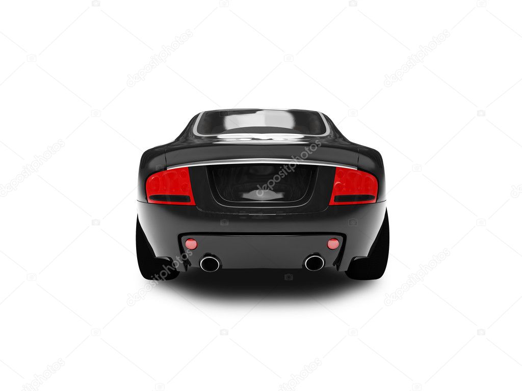 Isolated black car back view 02 — Stock Photo © fckncg #1144805