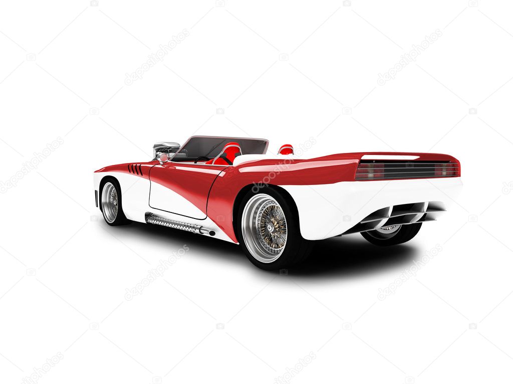 Isolated red car back view 01 Stock Photo by ©fckncg 1151584