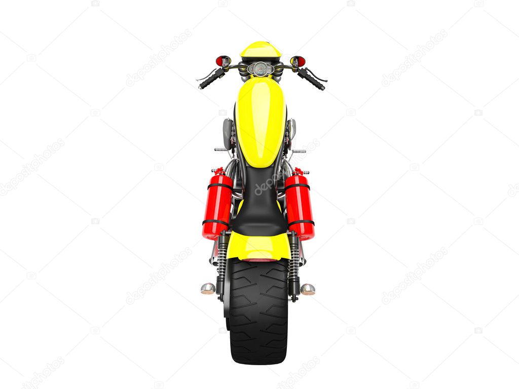 Isolated moto back view 02 Stock Photo by ©fckncg 1152070