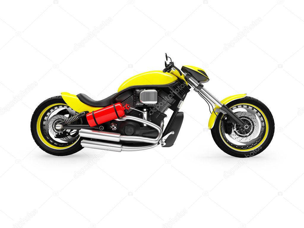 Isolated moto side view — Stock Photo © fckncg #1152102