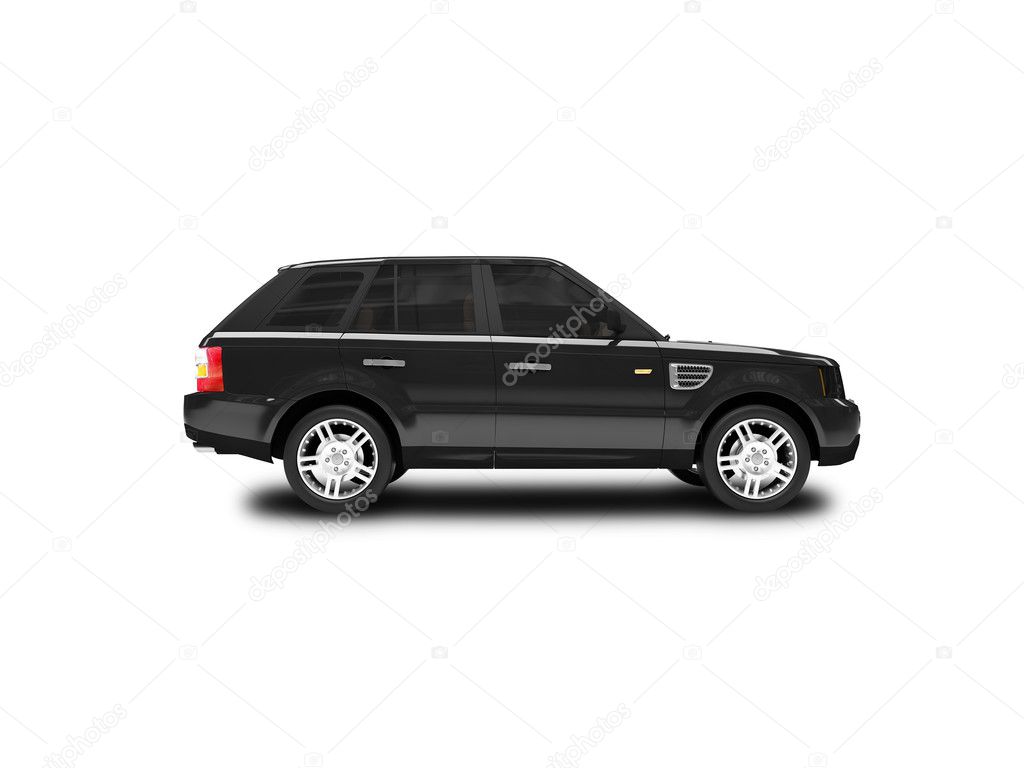 Isolated black car side view Stock Photo by ©fckncg 1155251