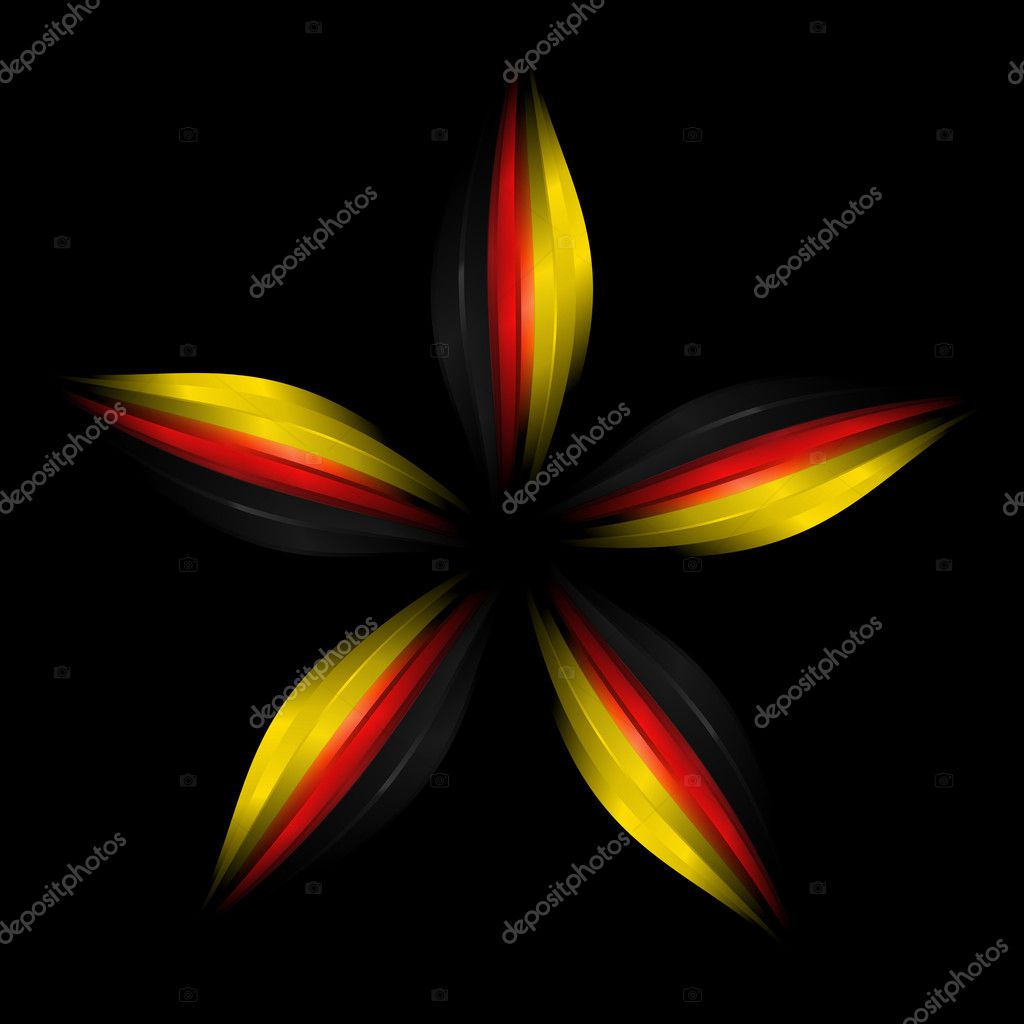 Star in German flag colours Stock Photo by ©thebackground 1206653