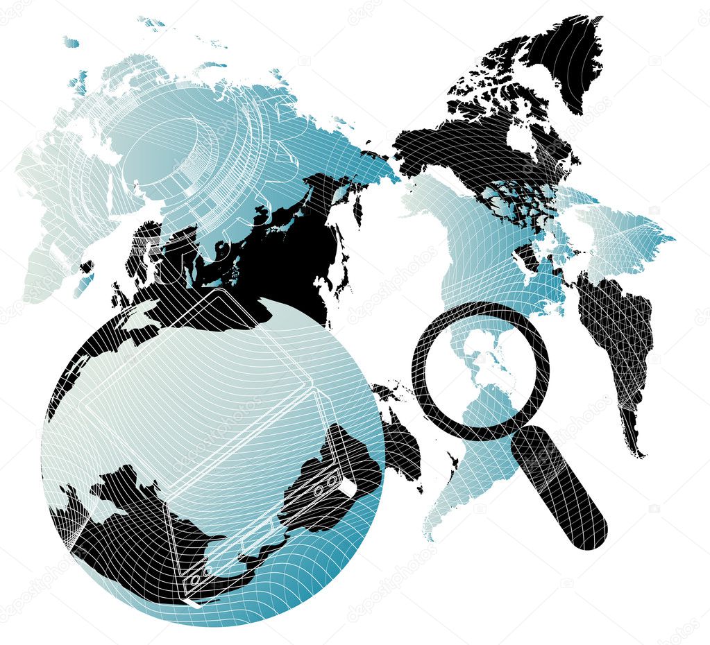 Background with map Stock Vector Image by ©olgaaltunina #1155440