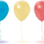 Three 3d white balloons with copyspace Stock Photo by ©Jocky 11371374
