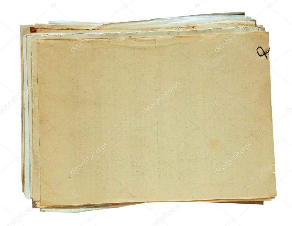 Stack of old papers Stock Photo by ©avlntn 1856195