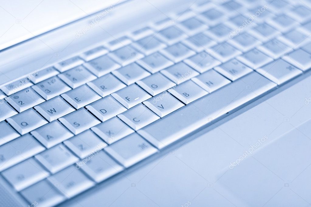 Notebook keyboard angle view. — Stock Photo © chaoss #1652024