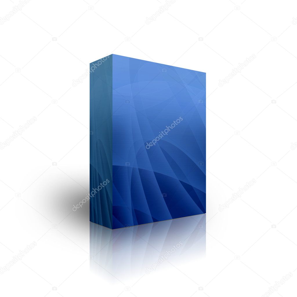 Blank blue aqua box template Stock Photo by ©Alperium 1327731